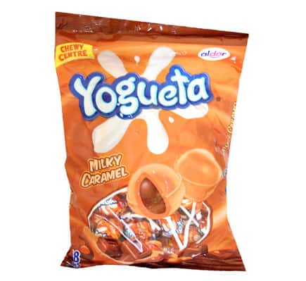 Yogueta Lollipops Milky Caramel 48's - Sweet Zone
