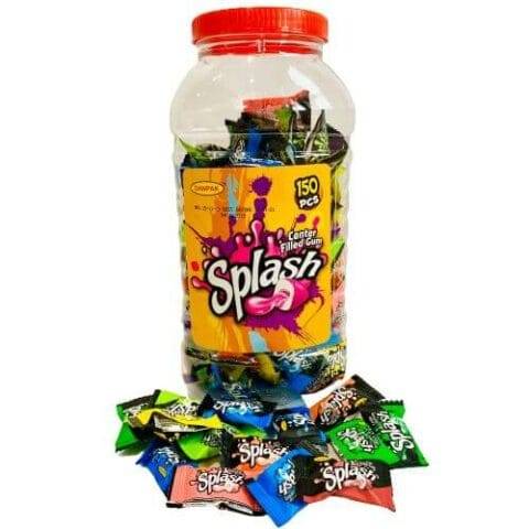 Splash Gum Assorted Jar 150's - Sweet Zone