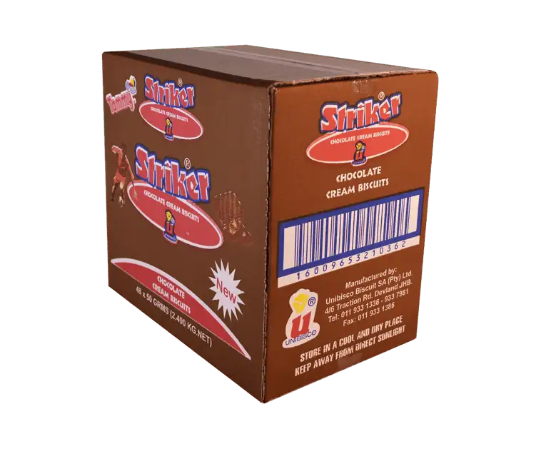 Tommy Striker Chocolate Biscuit 48X50g - Sweet Zone