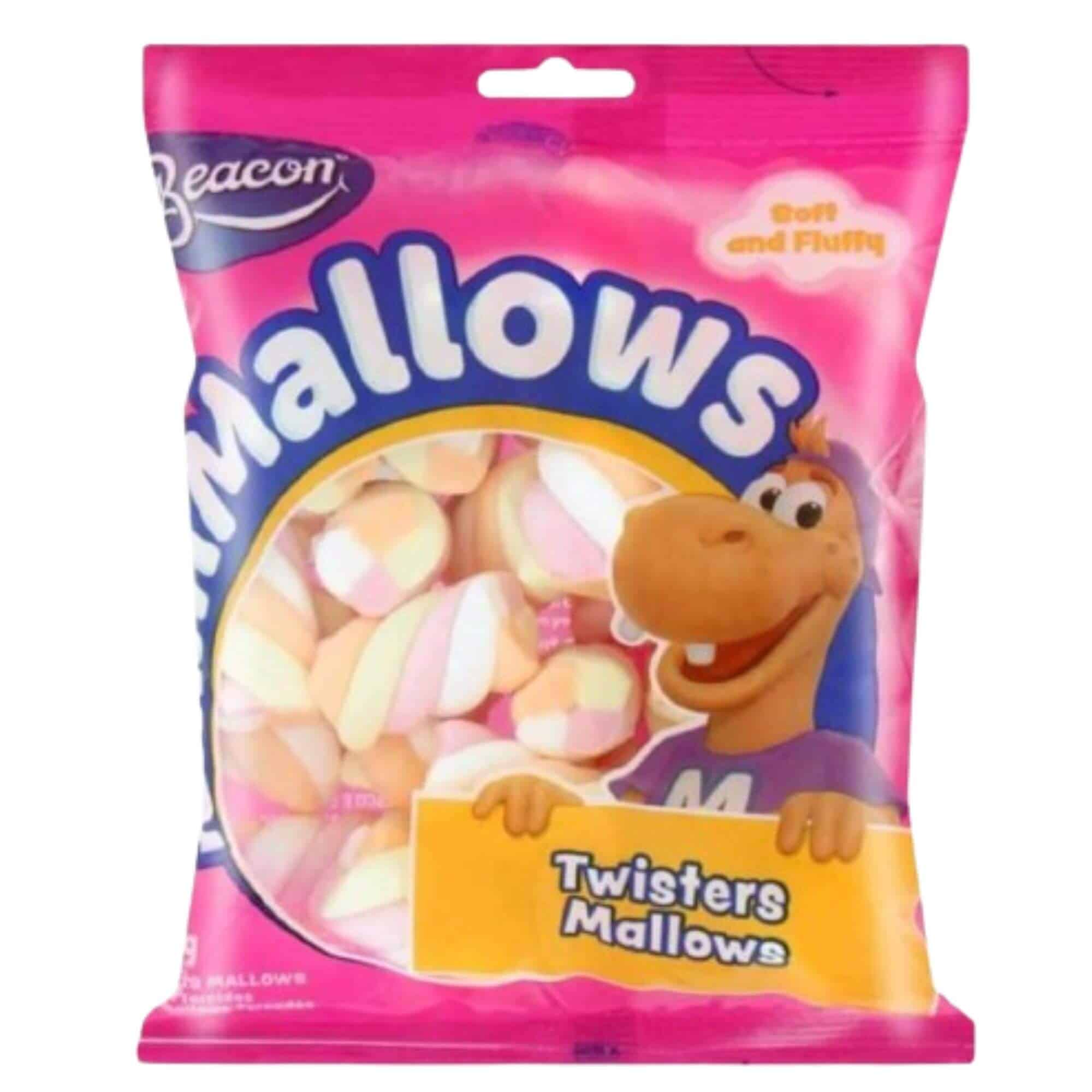 Beacon Marshmallows Twisters Mallows 150g - Sweet Zone
