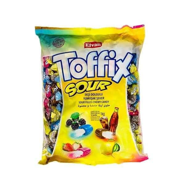 Toffix Chews Sour 1Kg - Sweet Zone
